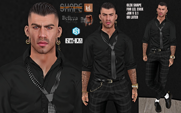 Second Life Marketplace - [SHAPEshifters]OLEK V1+2 SHAPES FOR LEL EVOX ...